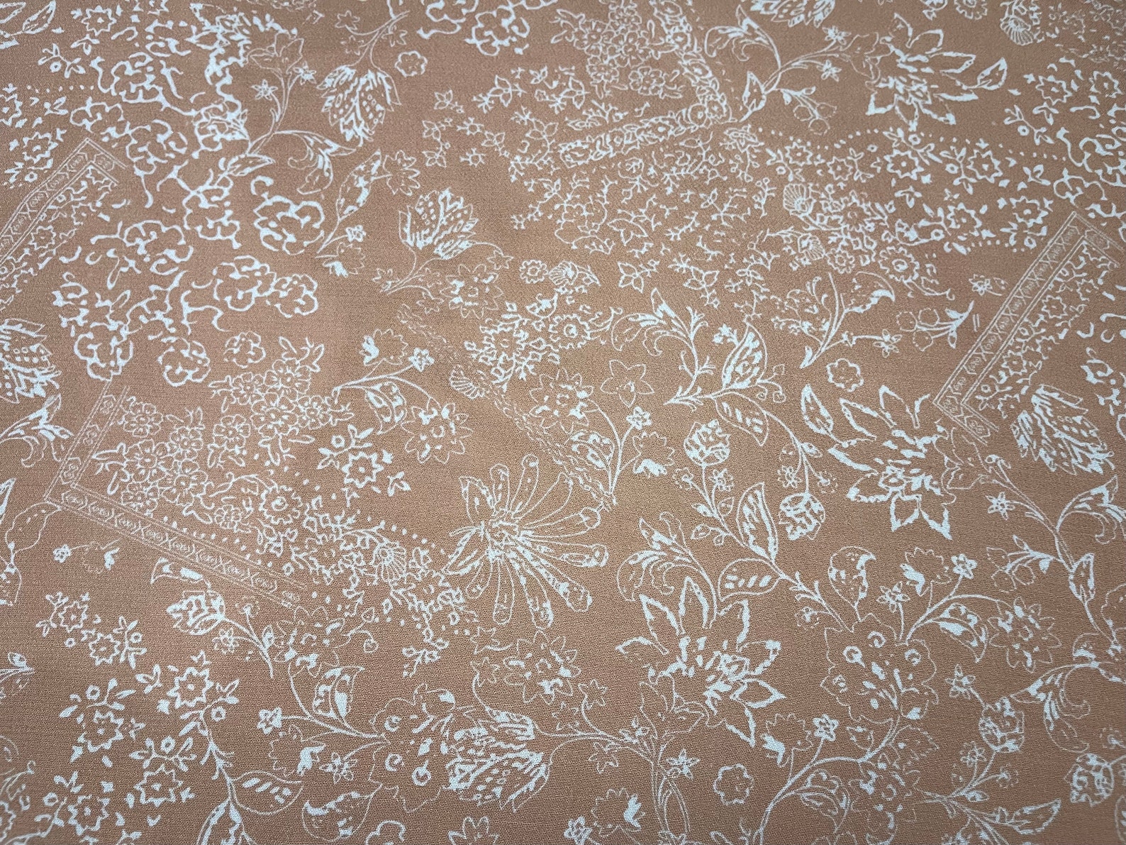 Rayon Gauze Fabric Floral Leaves Pattern 2 Yards - Etsy