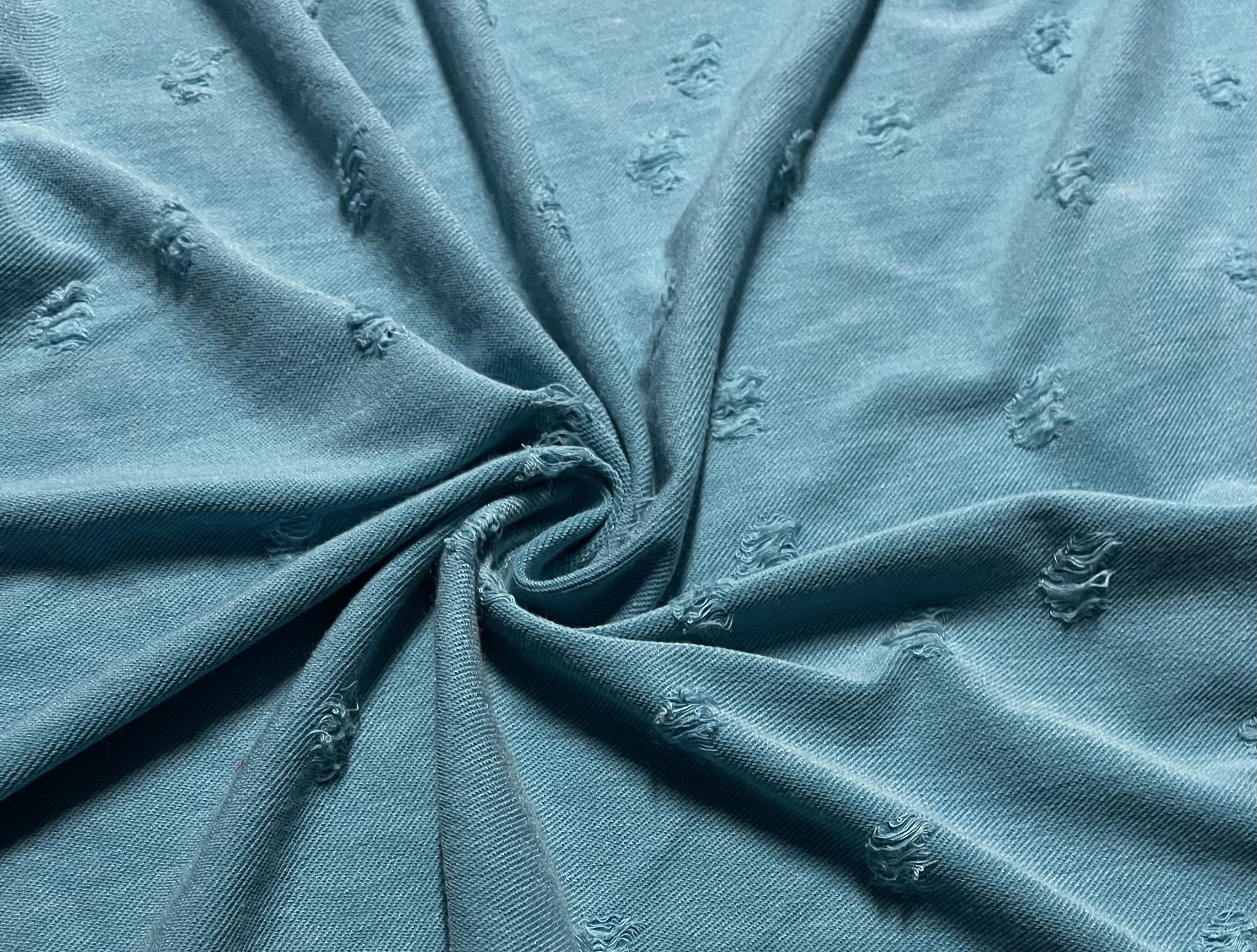 French Terry Knit Distressed Design 1 Yard - Etsy