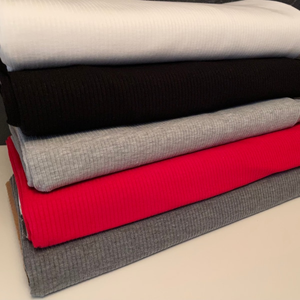 Ribbed Knit Fabric - Etsy