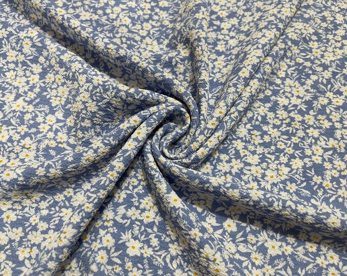 Bubble Crepe Fabric Tiny Florals Print Print 2-3/4 Yards - Etsy