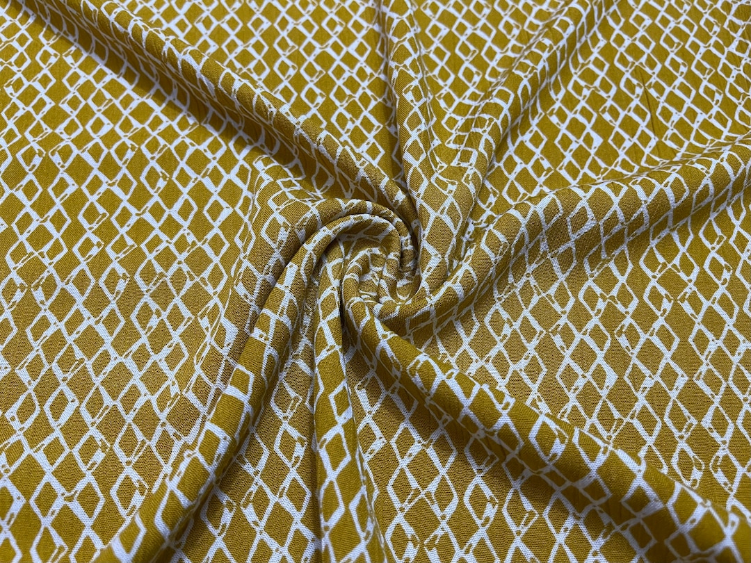 Rayon Gauze Fabric Lattice Pattern 2 Yards - Etsy