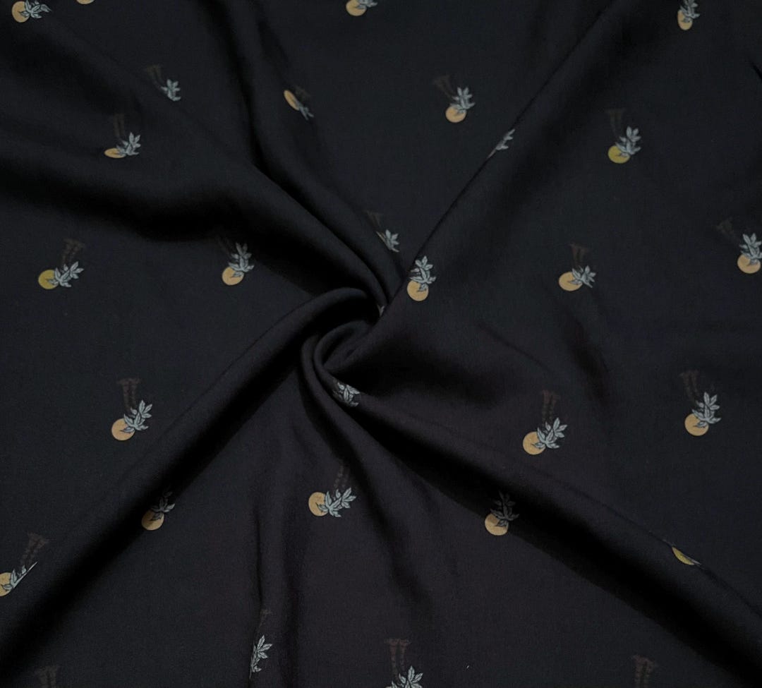 Rayon Challis Fabric Mini Palm Trees Pattern 2 Yards - Etsy