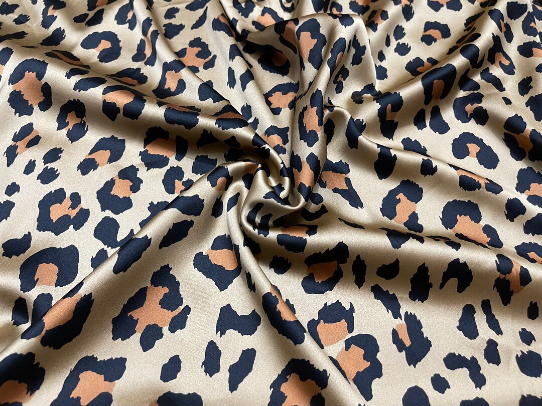 Charmuese Fabric Cheetah Spots Pattern 2 Yards - Etsy