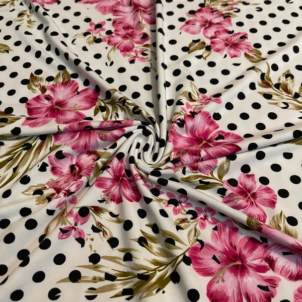 Floral Knit Fabric - Etsy