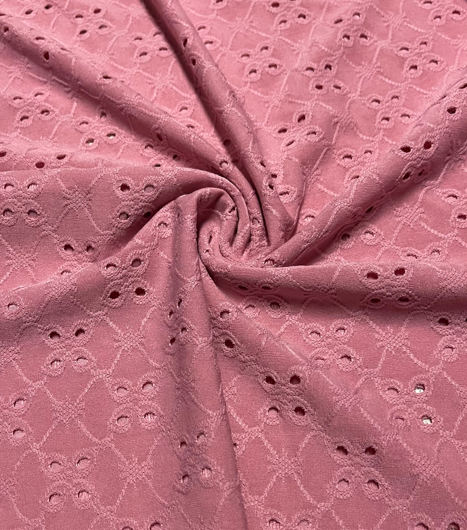 Stretch Eyelet Design Jersey Knit Fabric 1 Yard - Etsy