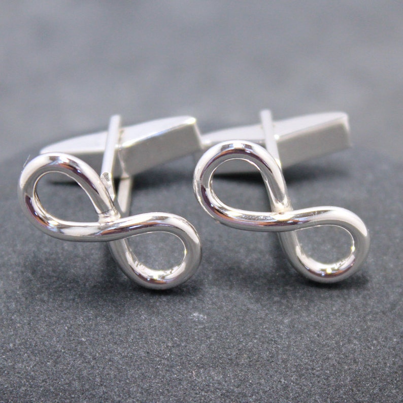 INFINITY Cuff Linkscufflinkscuffs for Men 925 Sterling - Etsy