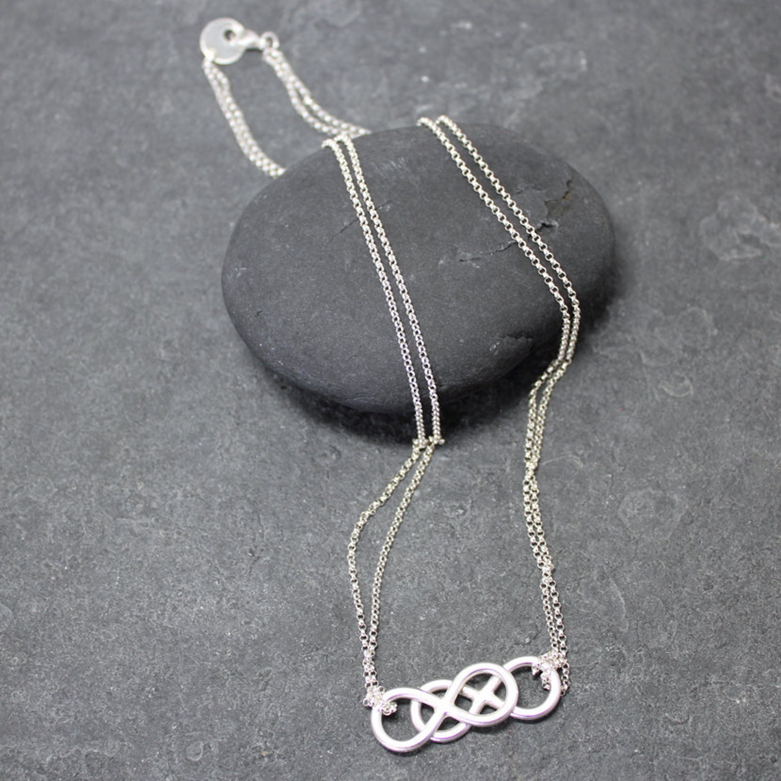 DOUBLE INFINITY Necklace for Women - Etsy
