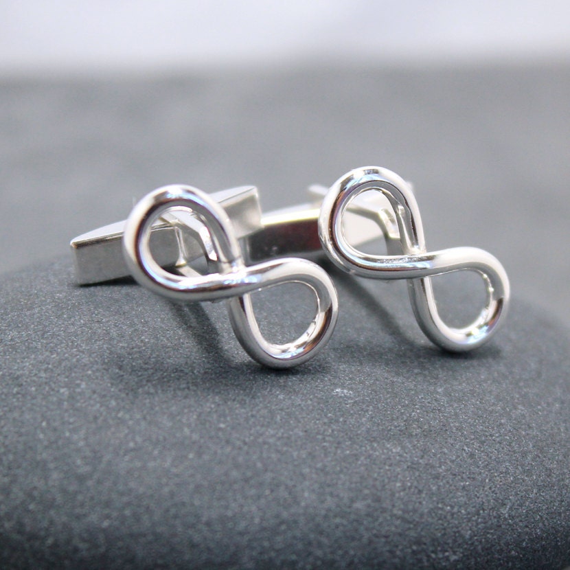 INFINITY Cuff Linkscufflinkscuffs for Men 925 Sterling - Etsy
