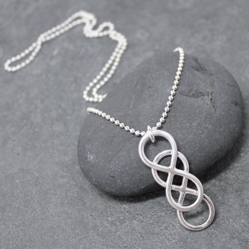 DOUBLE INFINITY Necklace for Men - Etsy