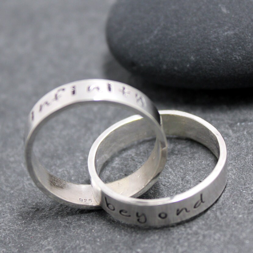 5mm INFINITY & BEYOND Rolling Rings Bands | Etsy