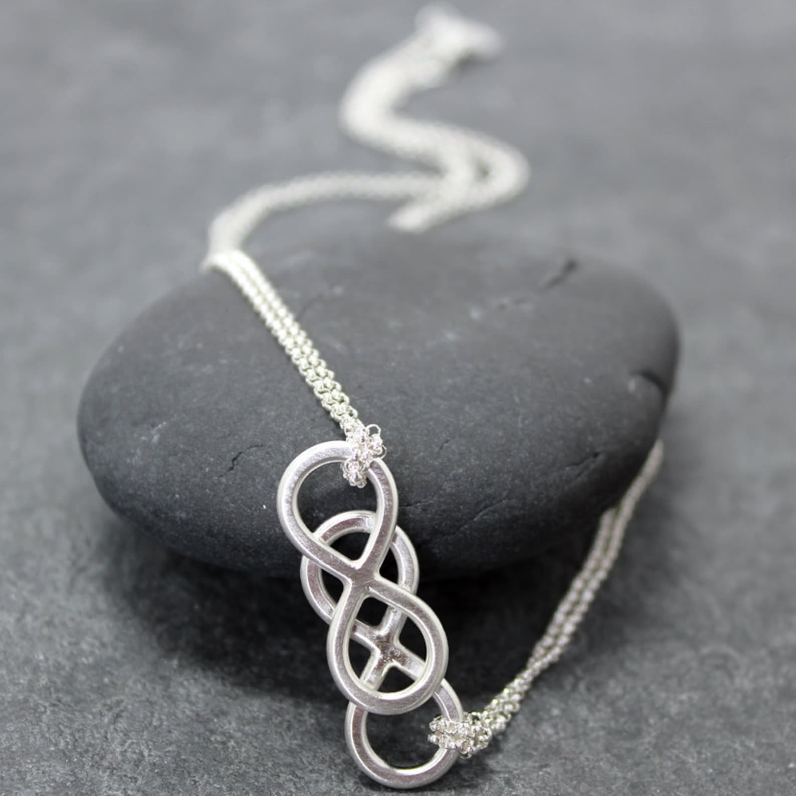 DOUBLE INFINITY Necklace for Women - Etsy