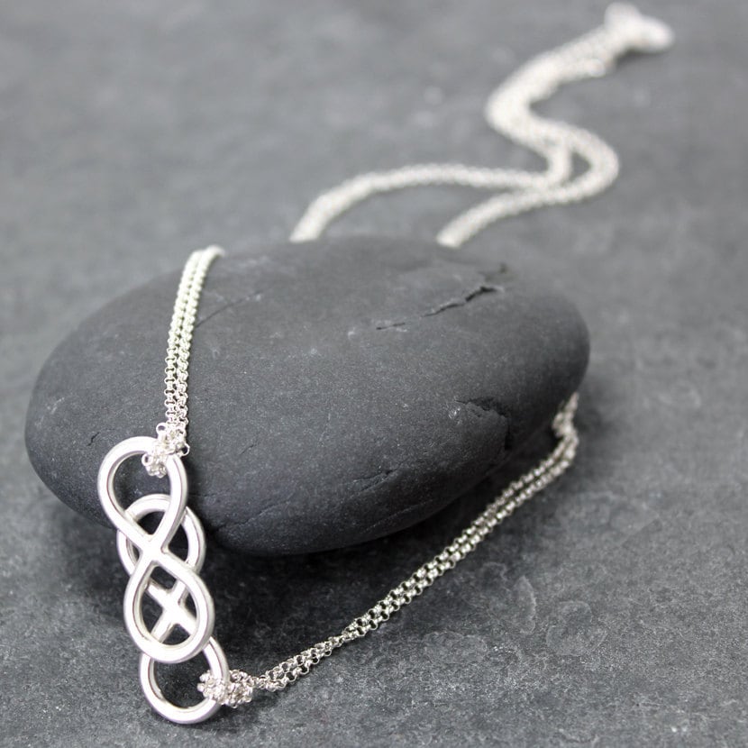 DOUBLE INFINITY Necklace for Women - Etsy