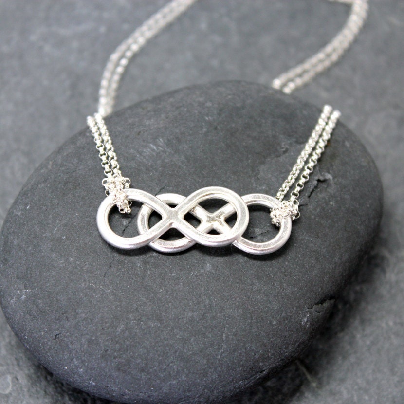 DOUBLE INFINITY Necklace for Women - Etsy