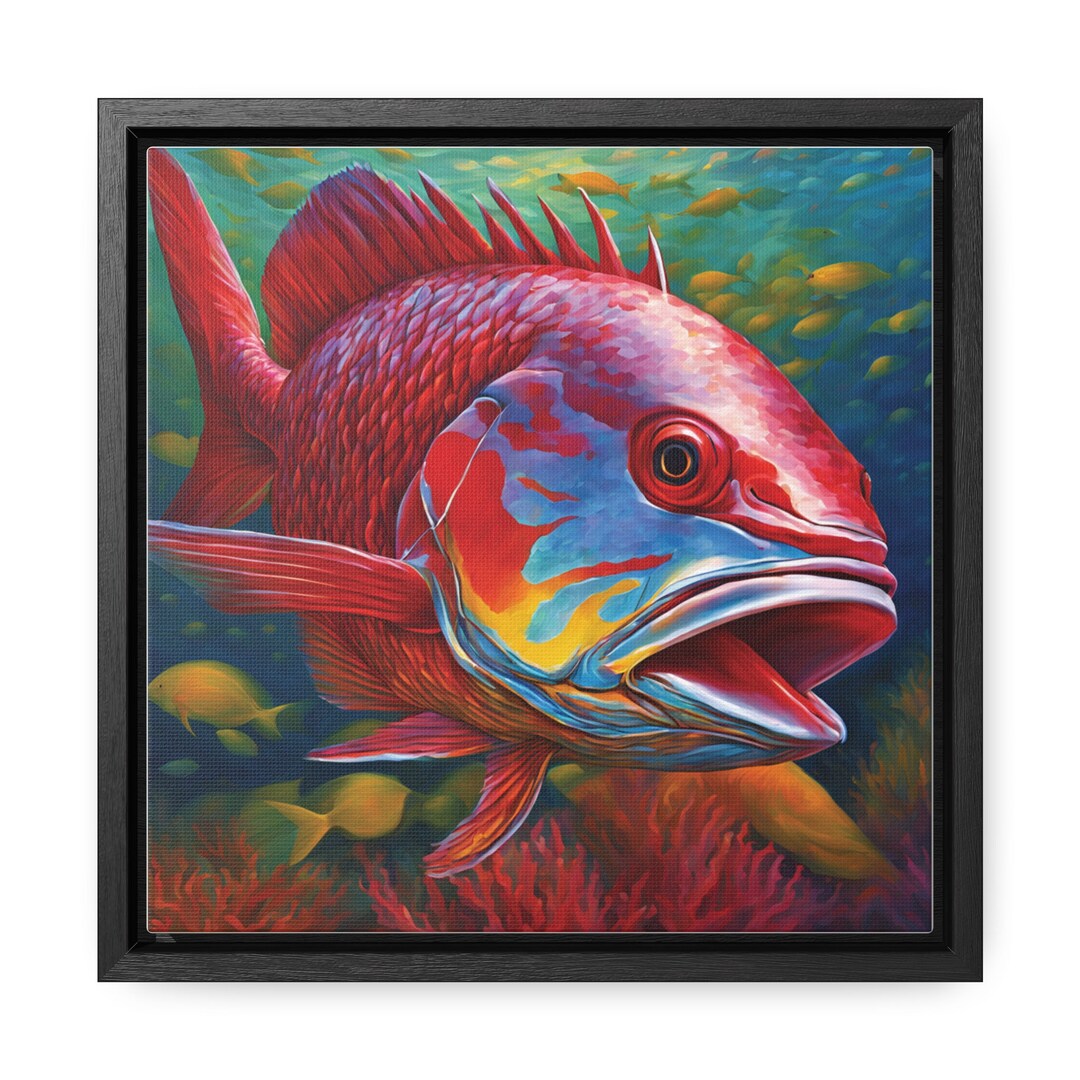 Gulf Coast Red Snapper Gallery Canvas Wraps, Square Frame - Etsy