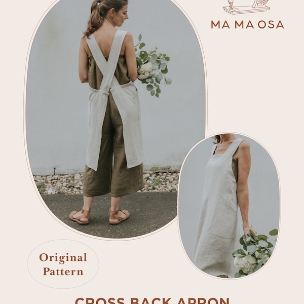 Cross Back Apron Pattern - Etsy