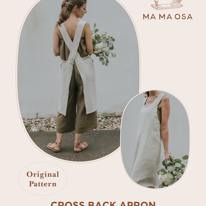 Cross Back Apron Pattern - Etsy