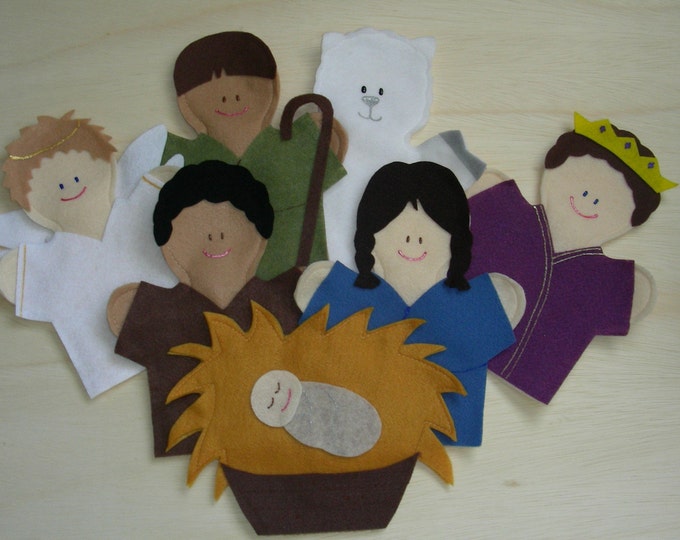 Nativity Puppet Set - Etsy