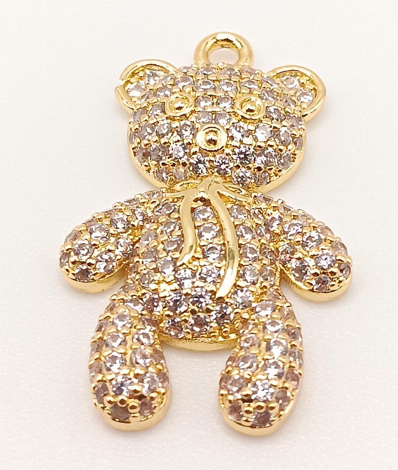 Golden Bear Pendant - Etsy