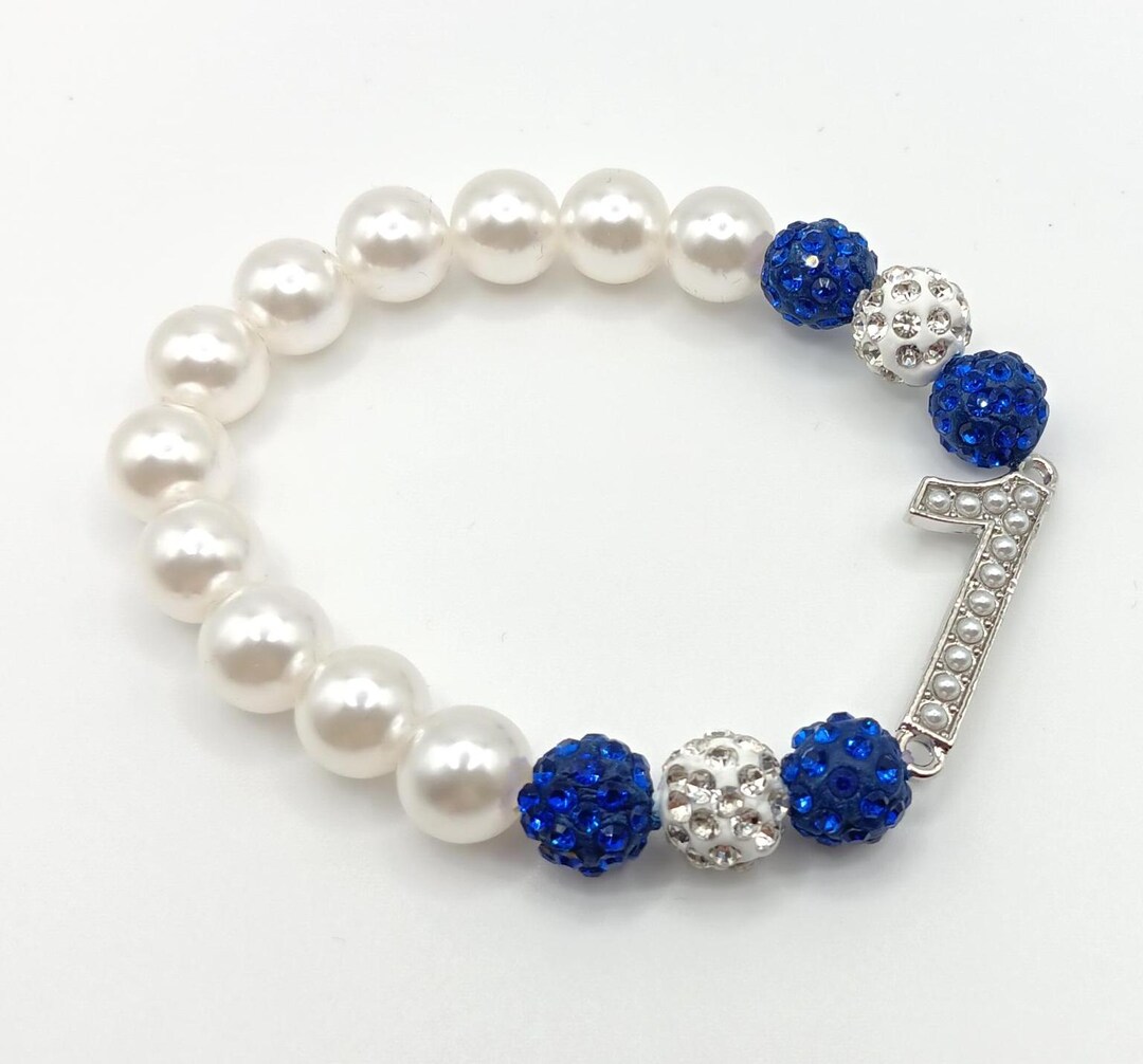 Sorority Line Number Bracelet - Etsy