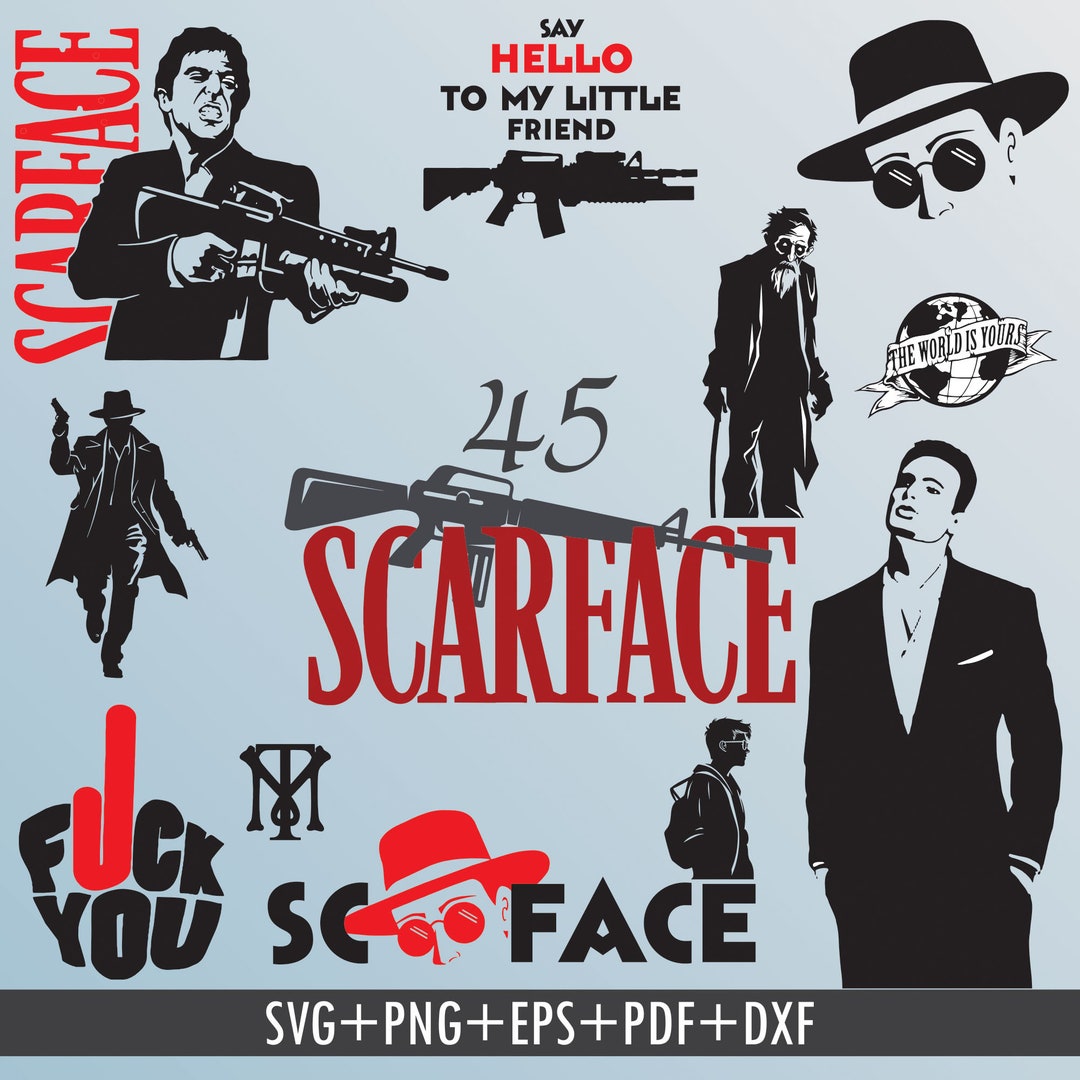 Scarface Svg Bundle, Scarface Clipart for Cricut, Tony Montana ...