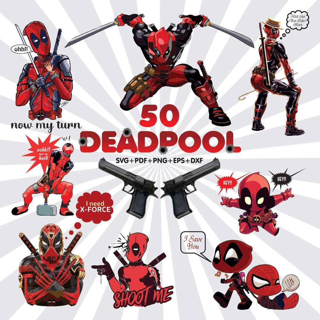 Buy Deadpool Svg Bundle, Deadpool Clipart for Cricut, Deadpool ...