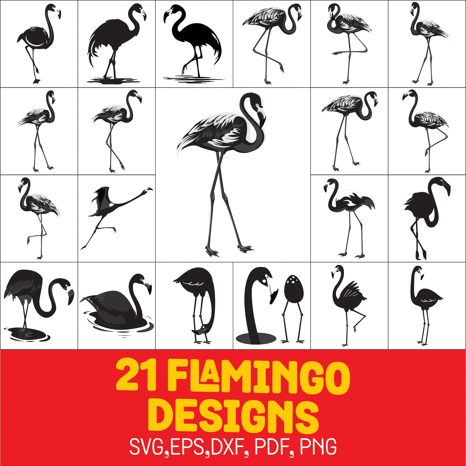 Flamingo Svg Bundle, Flamingo Svg, Flamingo Cutfiles, Bird Svg ...