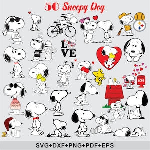 Snoopy Svg - Etsy