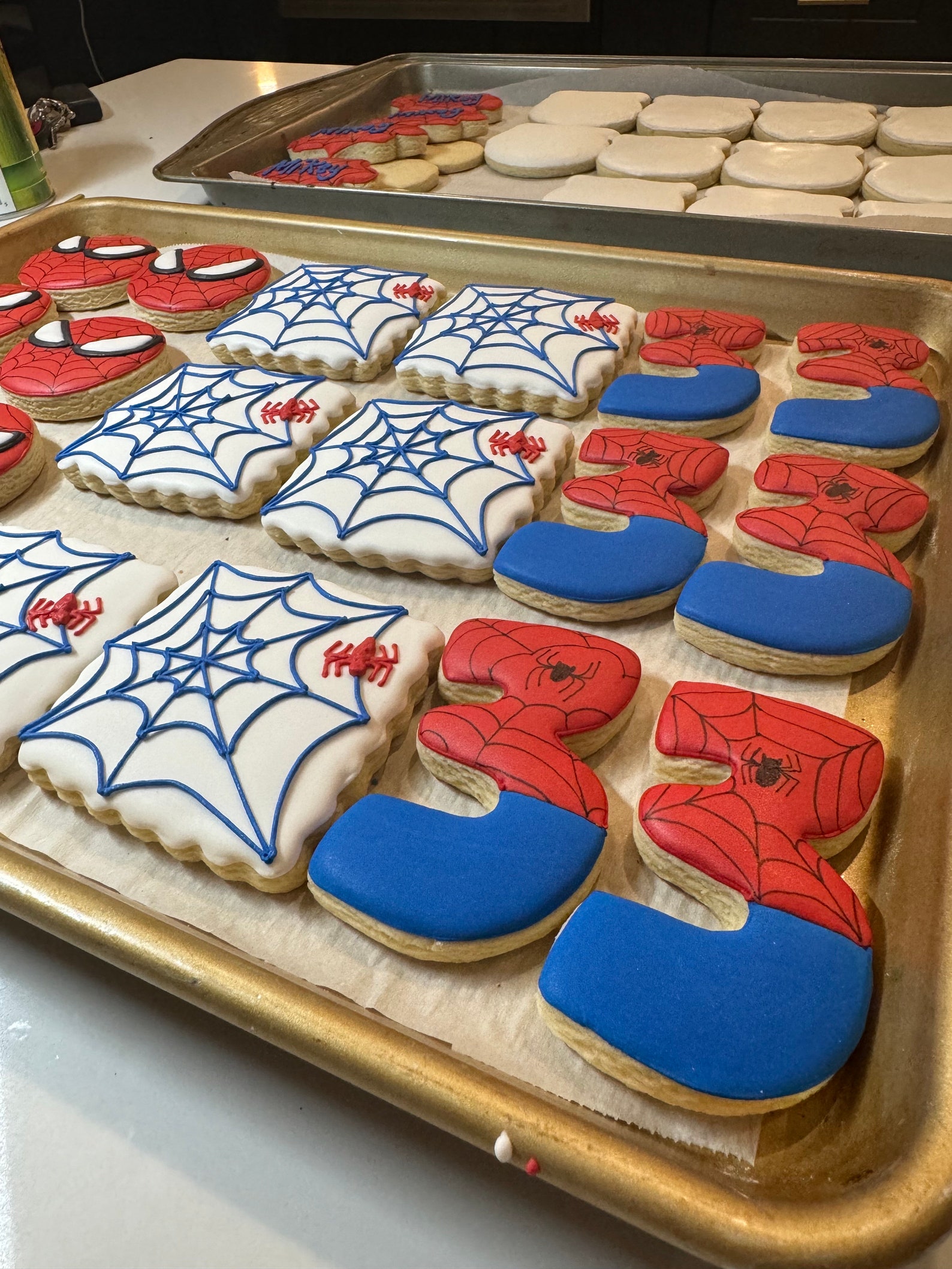 Spider-man Royal Icing Cookies - Etsy