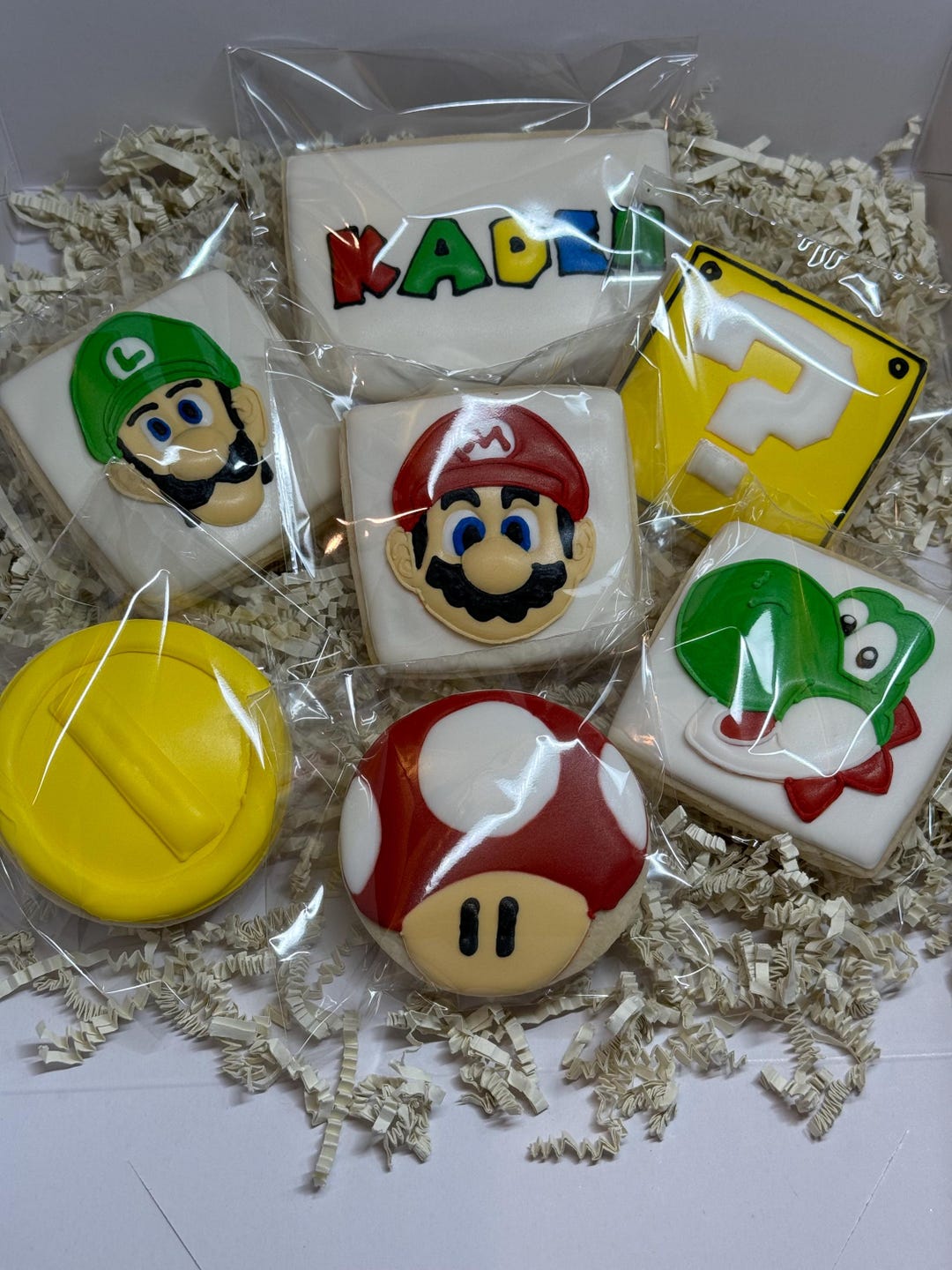 Mario Bros Royal Icing Cookies - Etsy