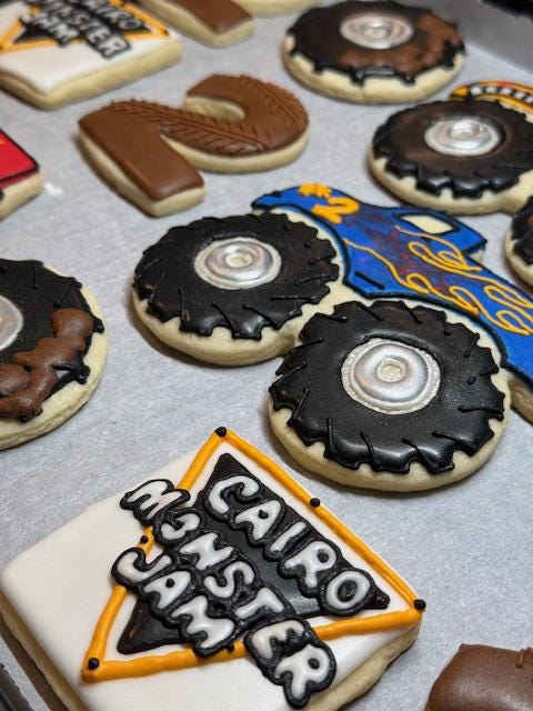 Monster Jam Cookies - Etsy