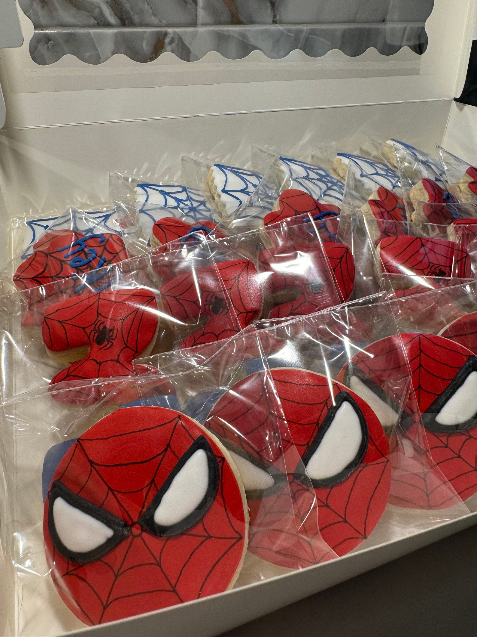 Spider-man Royal Icing Cookies - Etsy