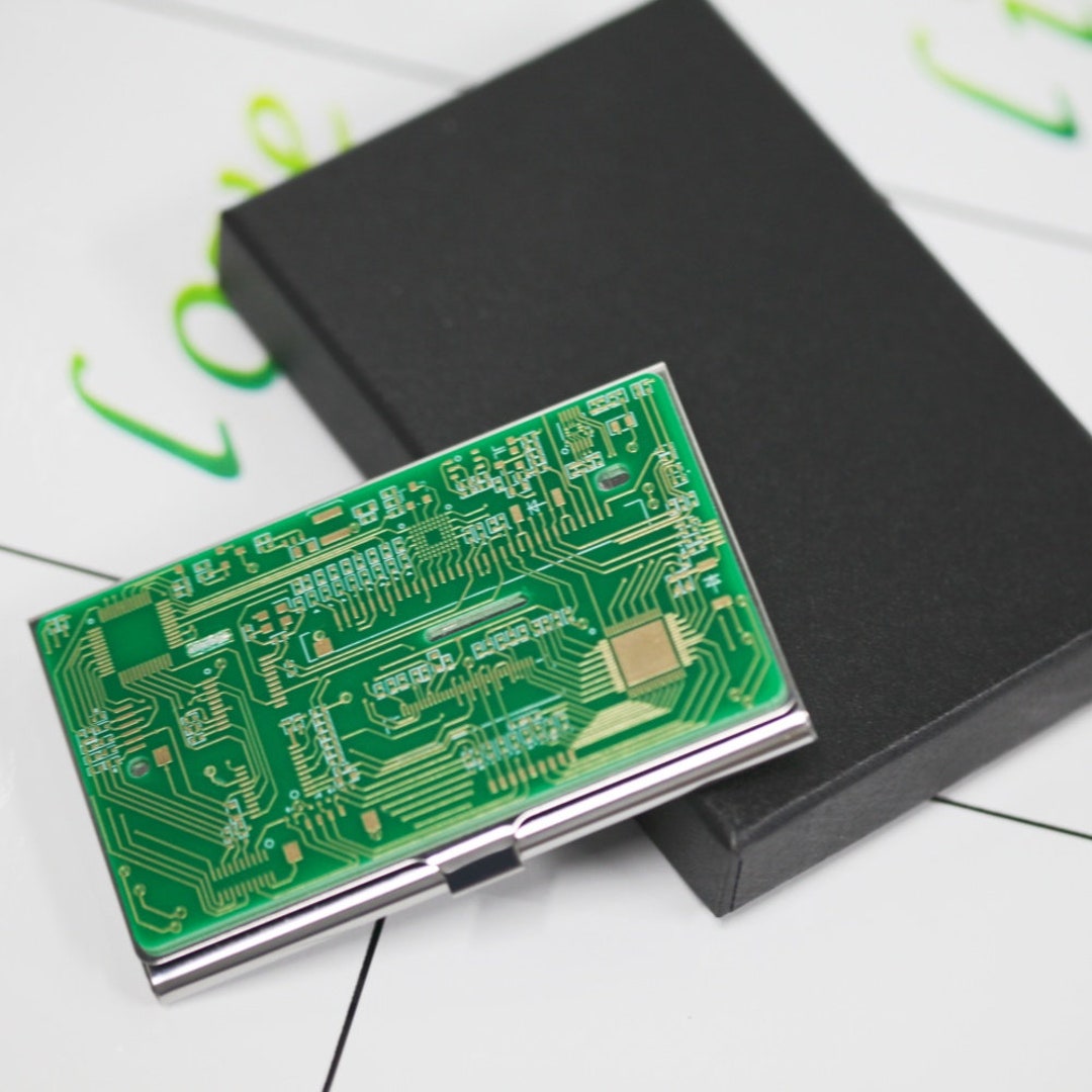 Circuit Board Art,pcb Gift, Business Card Case,husband Gift,corporate ...