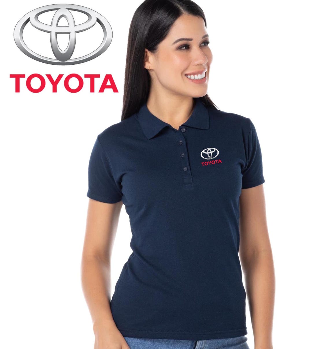 Ladies Toyota Polo Logo Printing Pocket Shirt Gift Unifort Ladies - Etsy