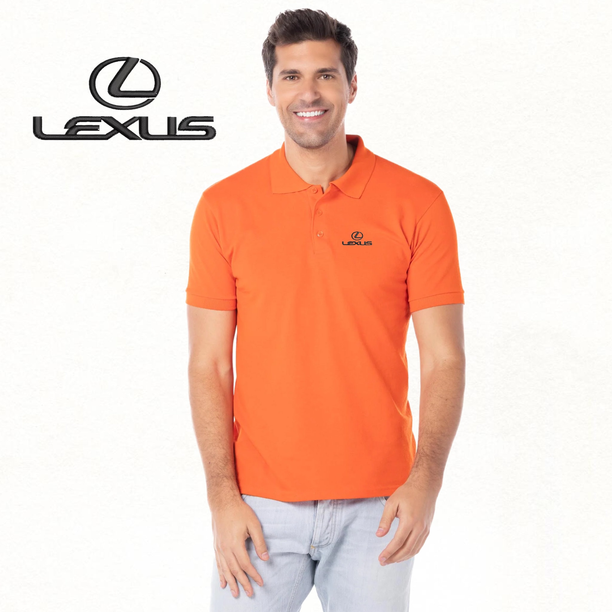 Men's Shirt Lexus Polo Embroidery Pocket Shirt - Etsy