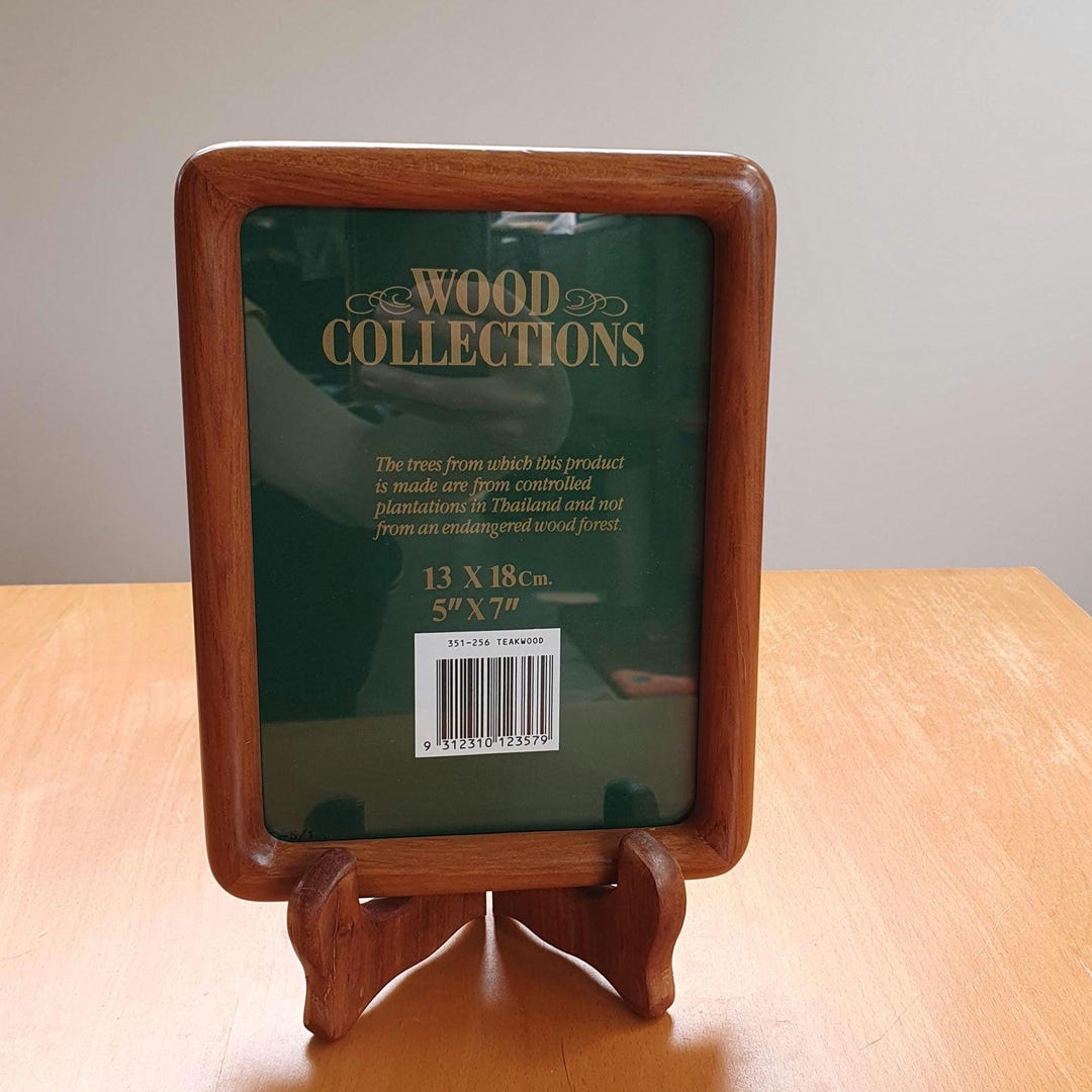 Teak Wooden Wall Hanging Frame With Curved Edges - Etsy