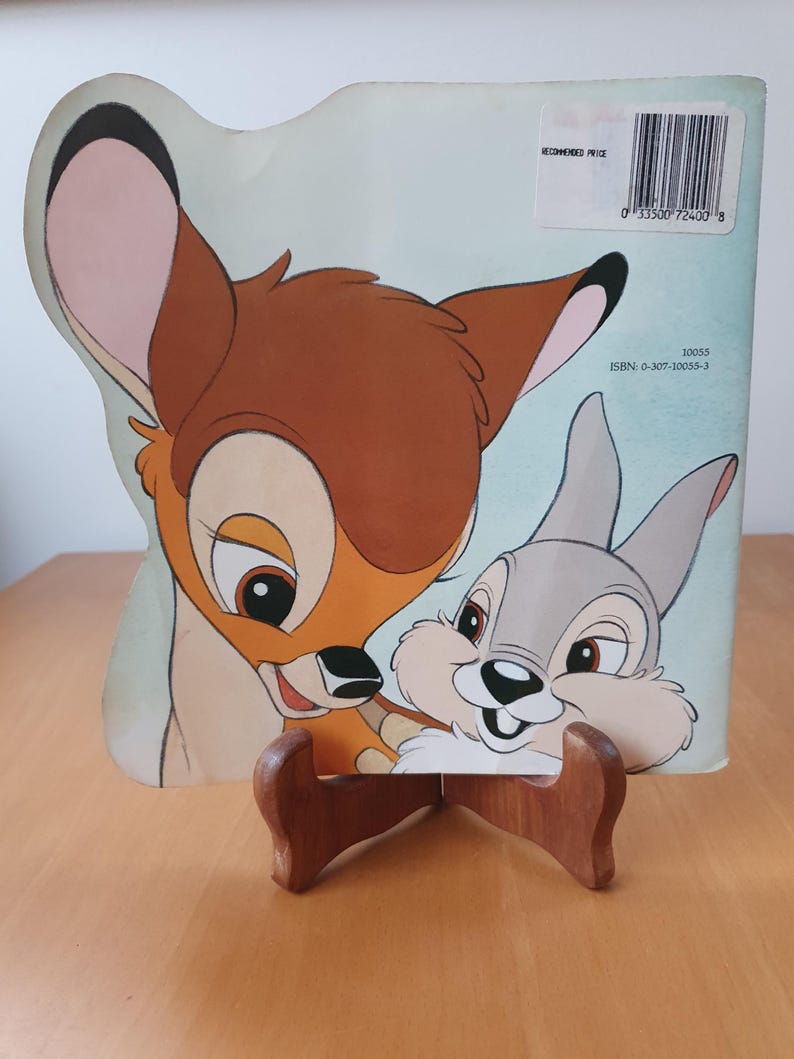 Vintage 1987 Walt Disney Bambi Shape Cut Book - Etsy