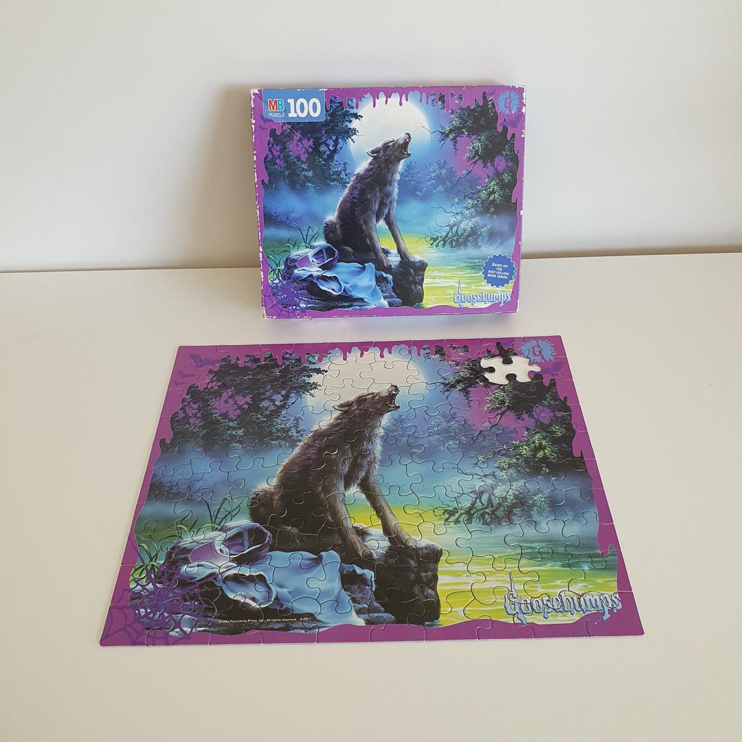 1995 Goosebumps Puzzle Werewolf of Fever Swamp 100 Piece Puzzle Milton ...