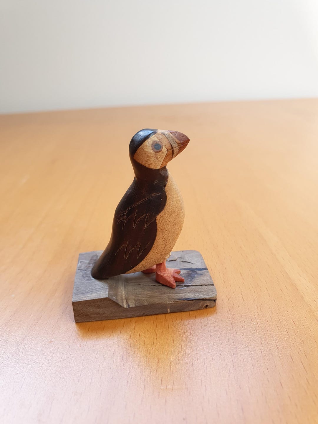 Mini Puffin Hand-carved Wooden Sculpture - Etsy