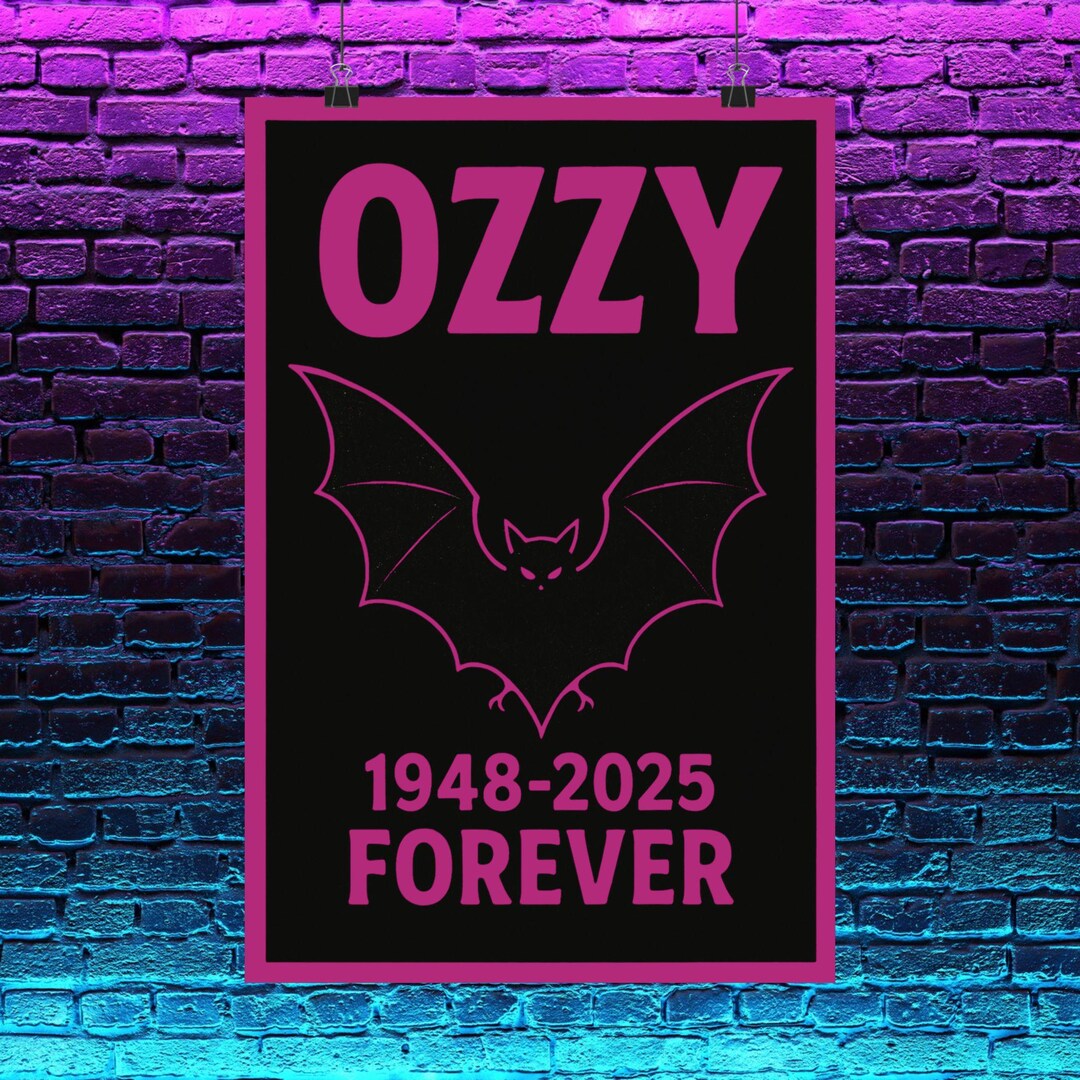 Ozzy Osbourne Matte Vertical Posters for Music Lovers, Graphic Art ...