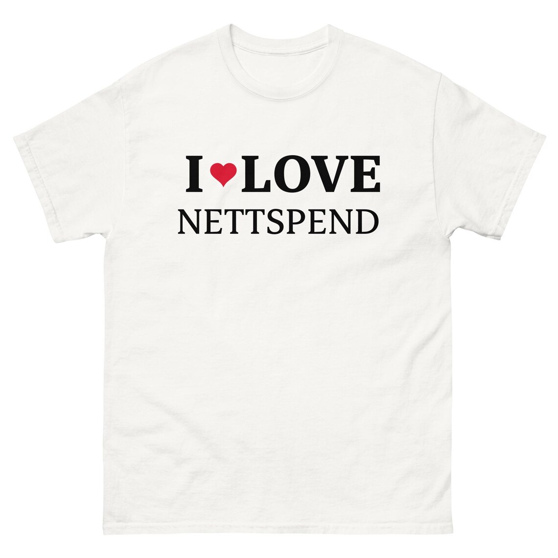 I Love Nettspend Shirt - Etsy