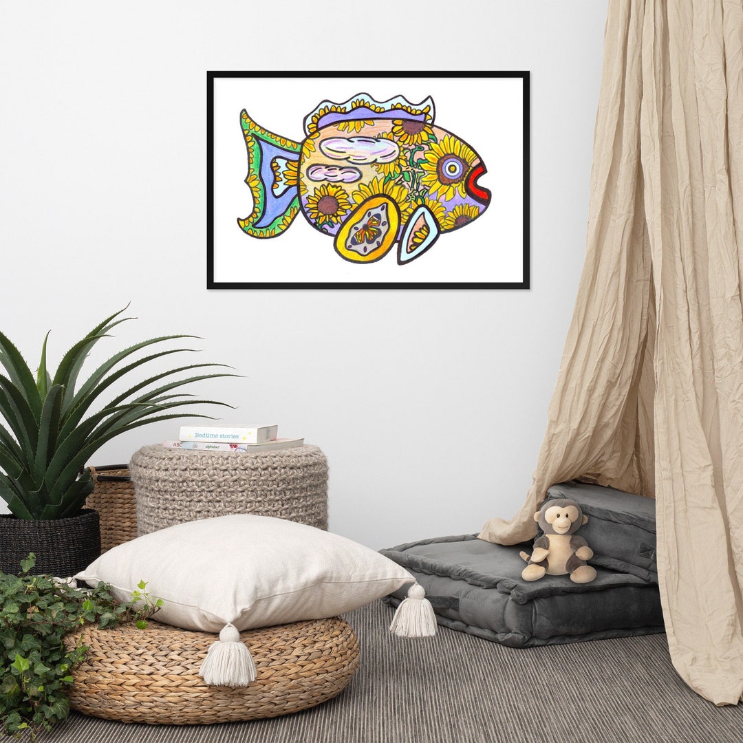 Modern Abstract Sea Life Wall Art Print Modern Art Abstract Home Decor ...