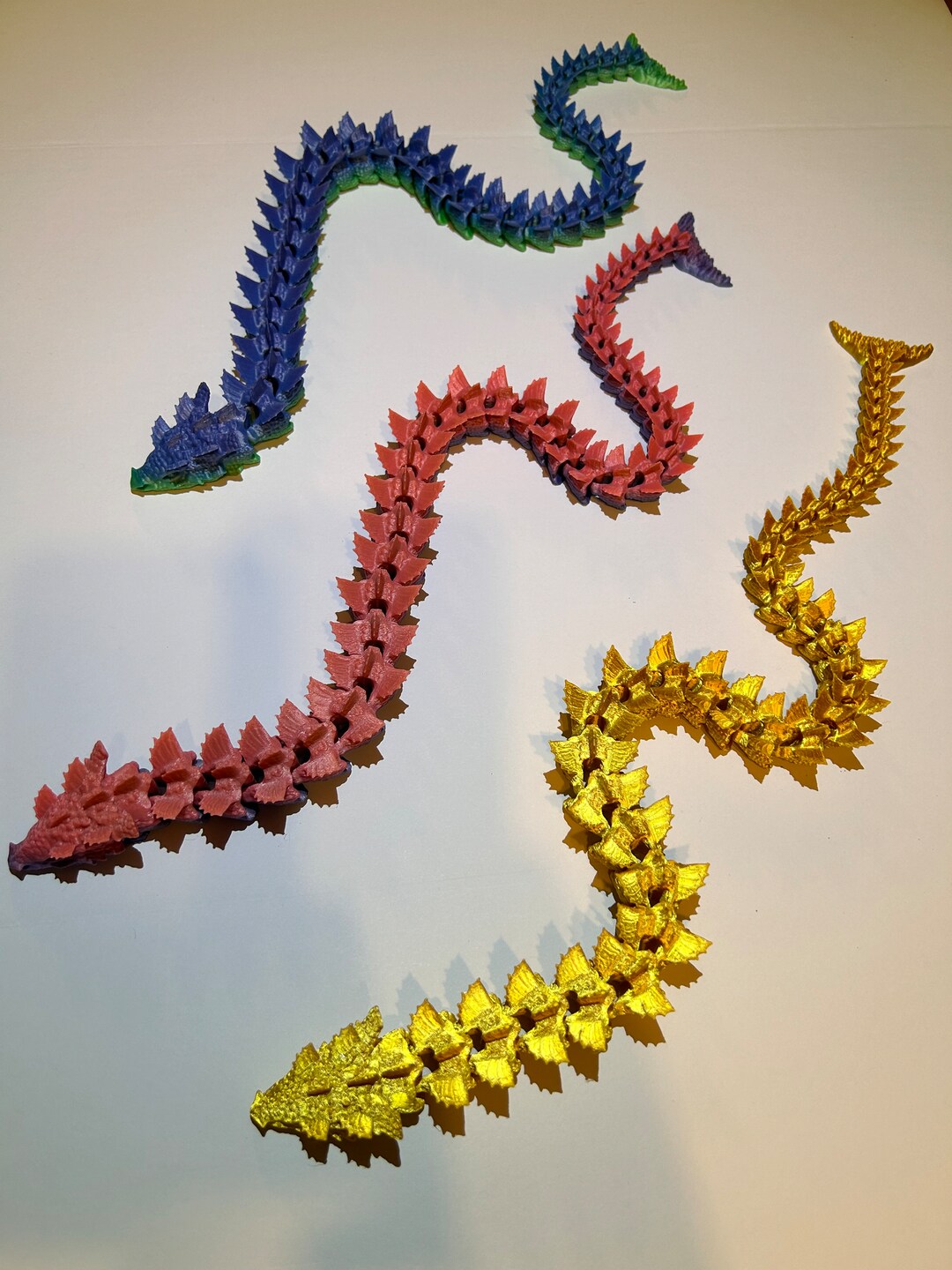 3D Articulated Dragon - Etsy