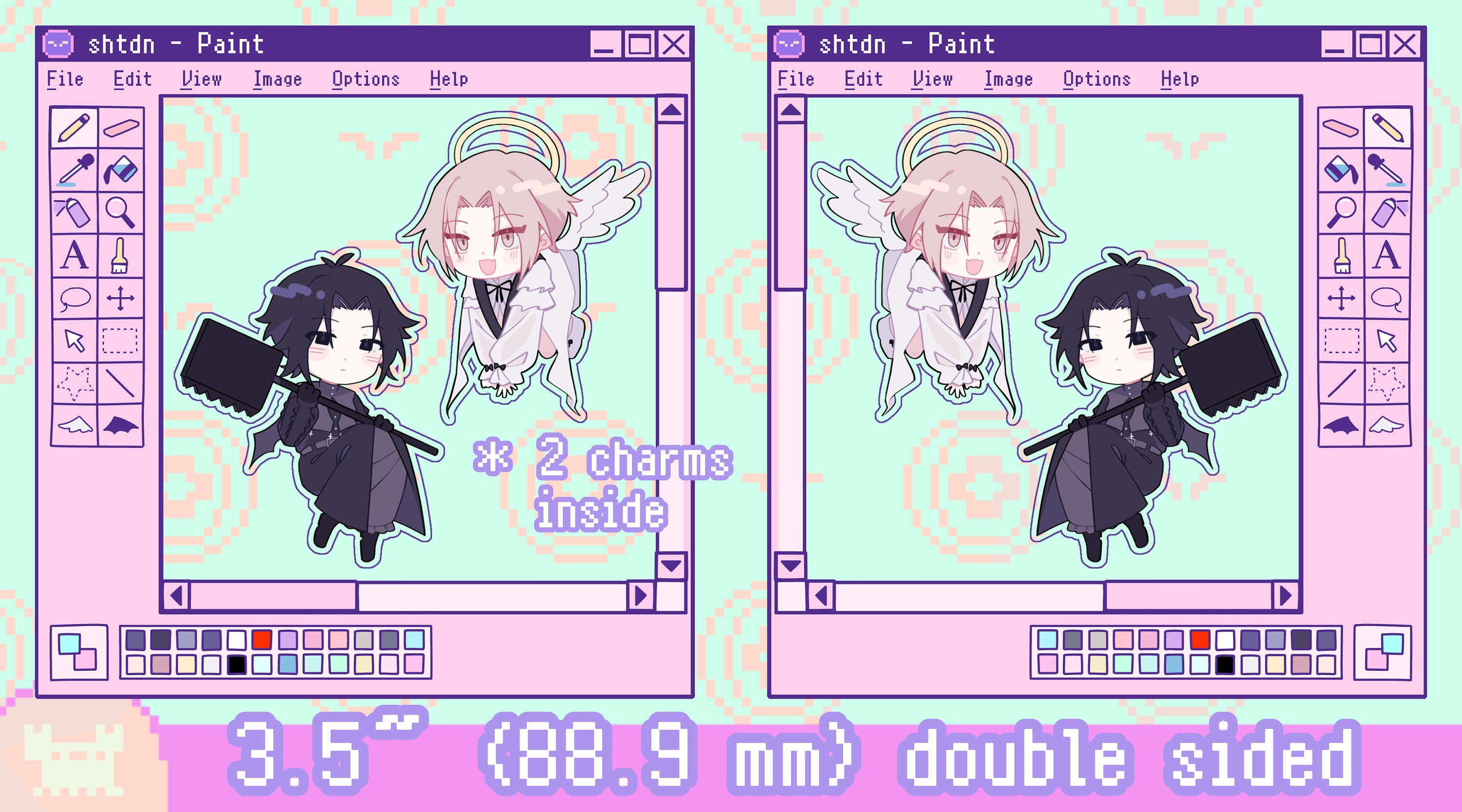 SHTDN Rpgmaker Goyou & Agape Shaker Acrylic Keychain - Etsy