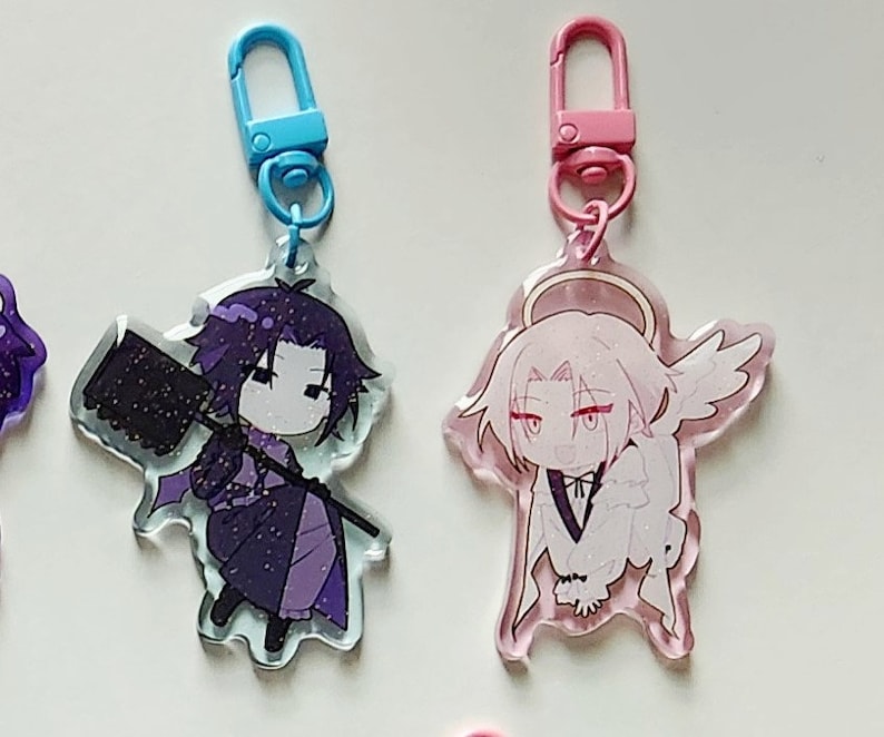 SHTDN Rpgmaker Goyou & Agape Glitter Epoxy Acrylic 2.5" Charms - Etsy
