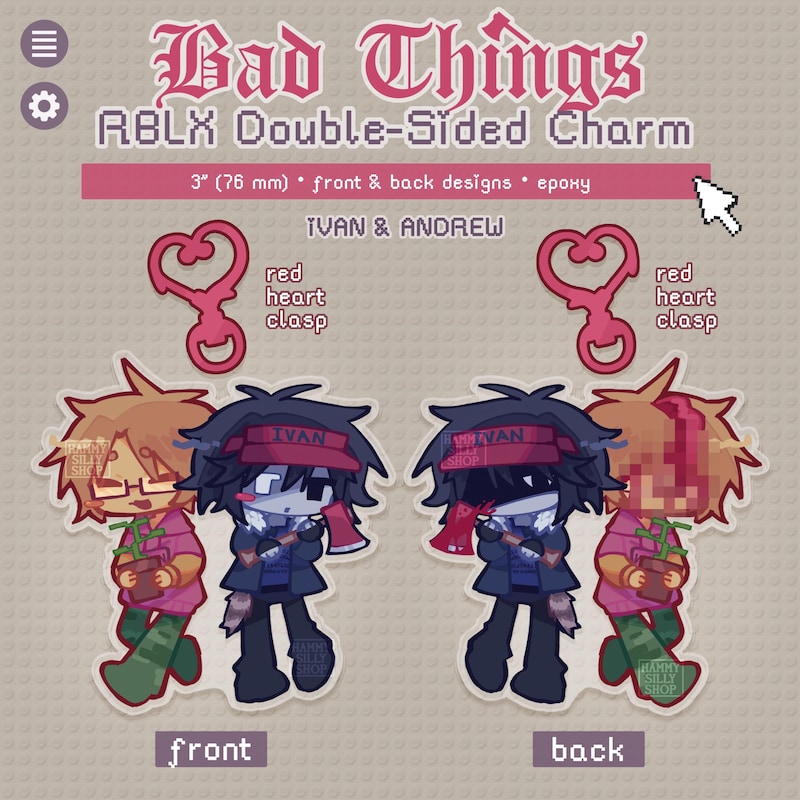 Bad Things Andrew Keychain - Etsy Canada