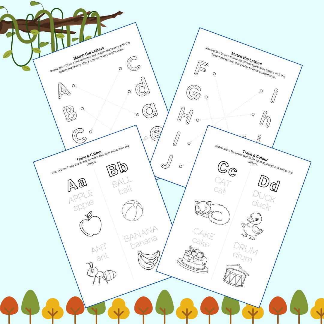 Busy Book for Kids, Printable Busy Book, ABC, Preschool Activity Book ...