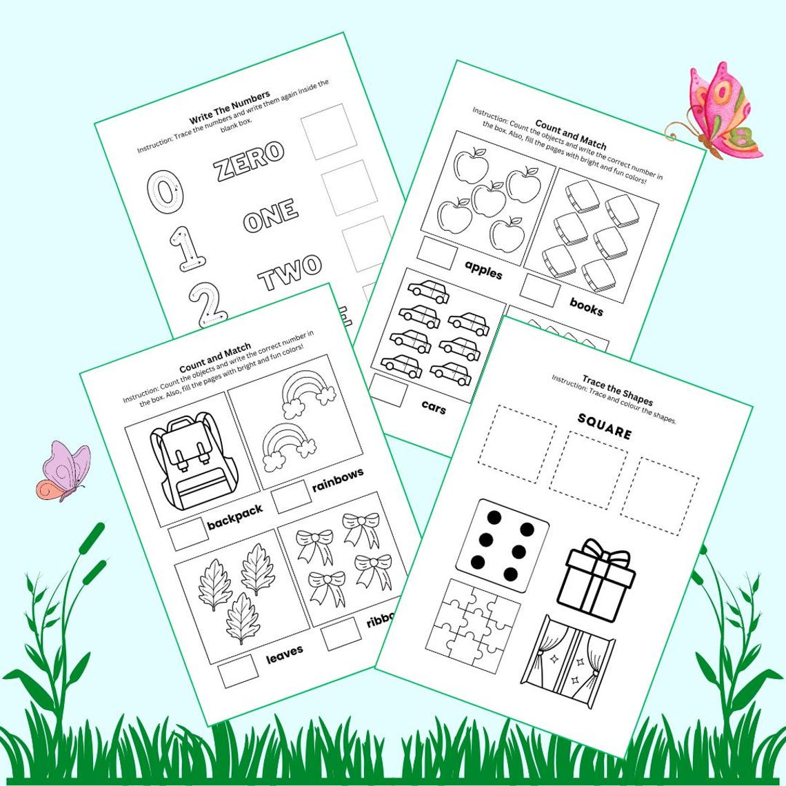 Busy Book for Kids, Printable Busy Book, ABC, Preschool Activity Book ...