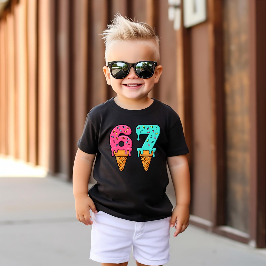 67 Drip Ice Cream Shirt, 67 Birthday Shirt, Funny Meme Tee, Ice Cream ...