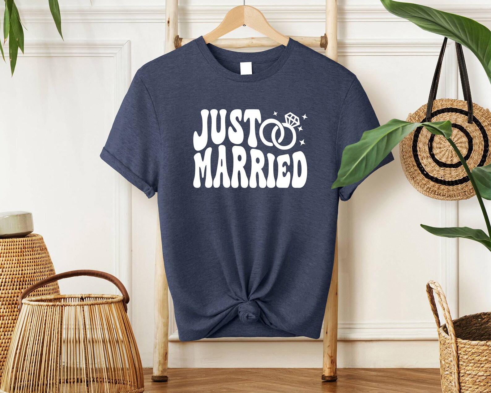 Just Married T-shirt, Newlywed Shirts, Wedding Shirt, Wife and Hubs ...