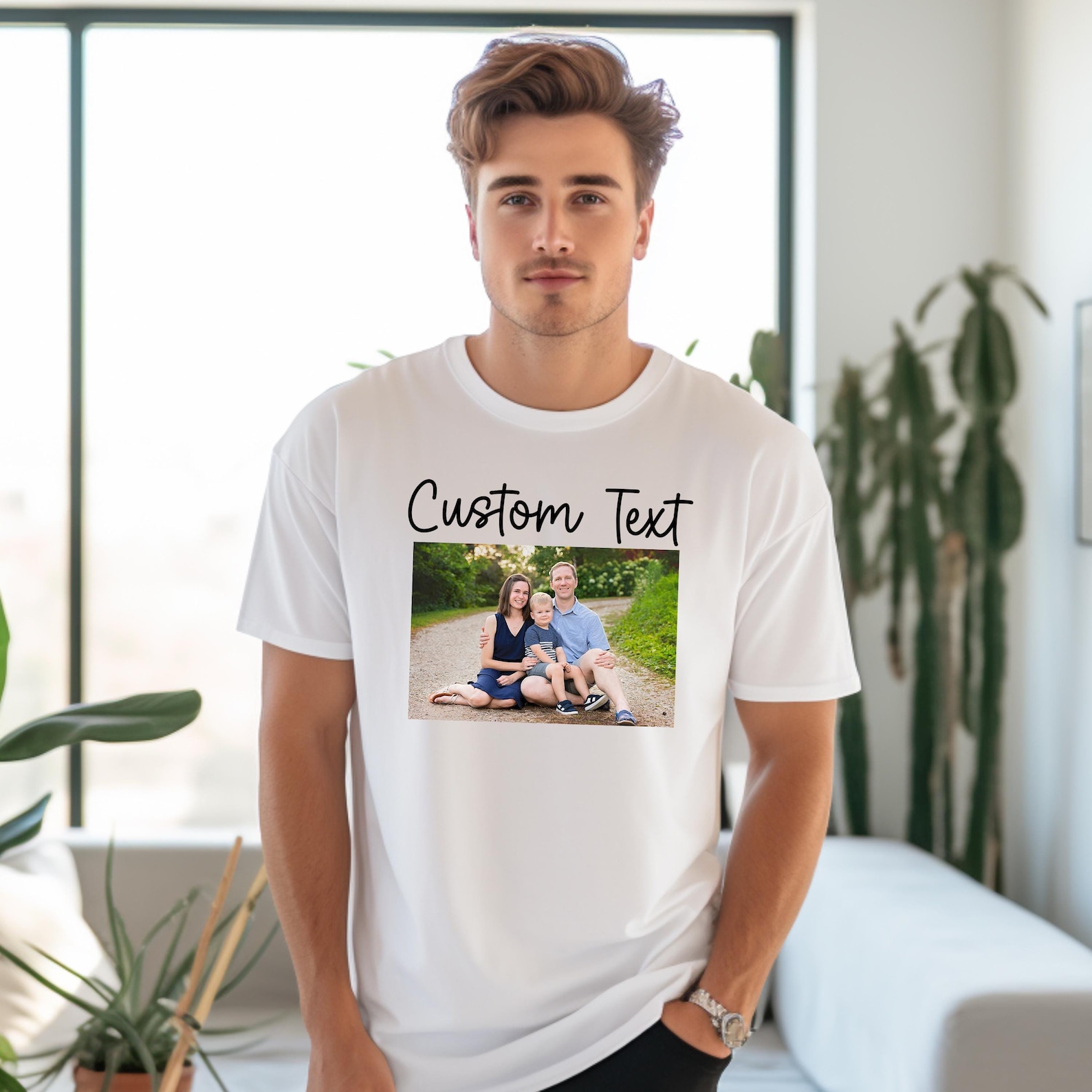 Custom Photo T-shirt, Custom Picture Shirt, Birthday Photo Shirt ...